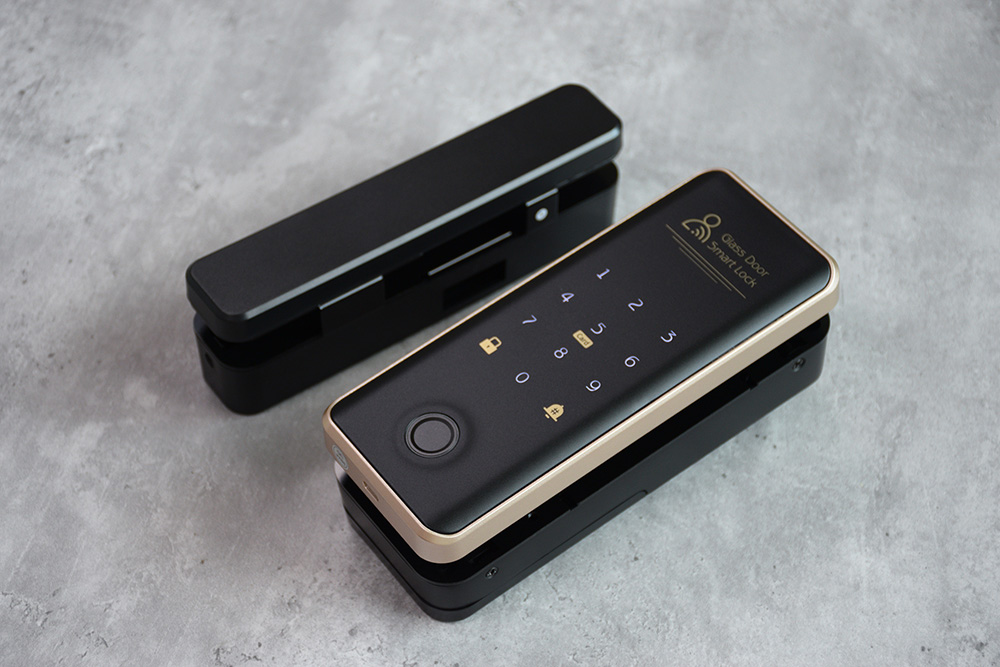 TTlock Or Tuya Bluetooth Frameless Glass Door Lock YFBG-918 Exporter China