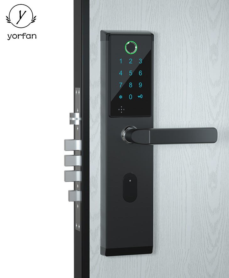 Single Latch Split Design Fingerprint Door Lock